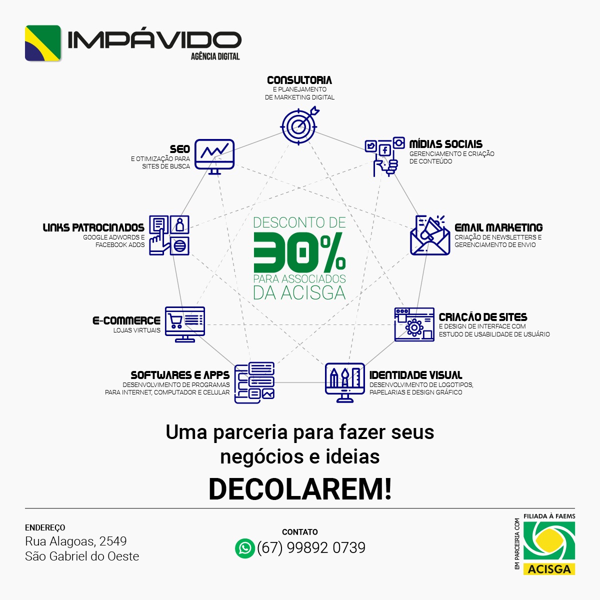 ImpÁvido AgÊncia Digital Associação Empresarial De São Gabriel Do Oeste